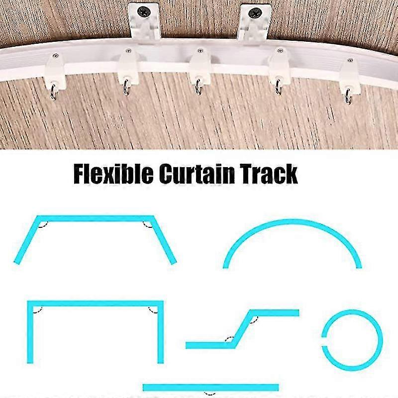 1-5 Meters Bendable Ceiling Curved Curtain Track Flexible Ceiling ...