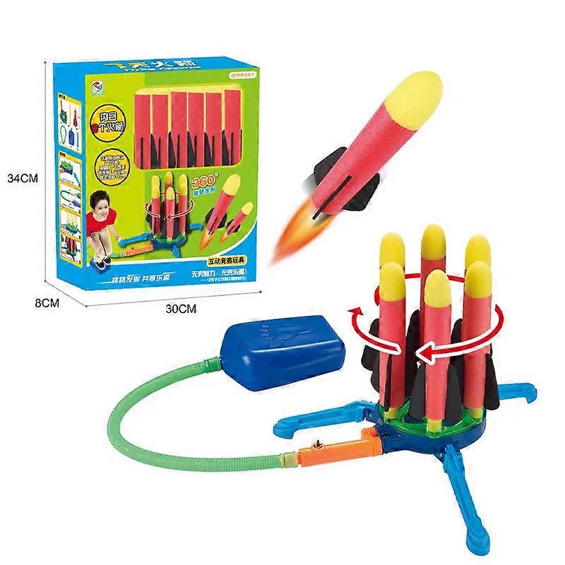 New Foot-stepping Small Outdoor Luminous Ejection Flying Flash Launch ...