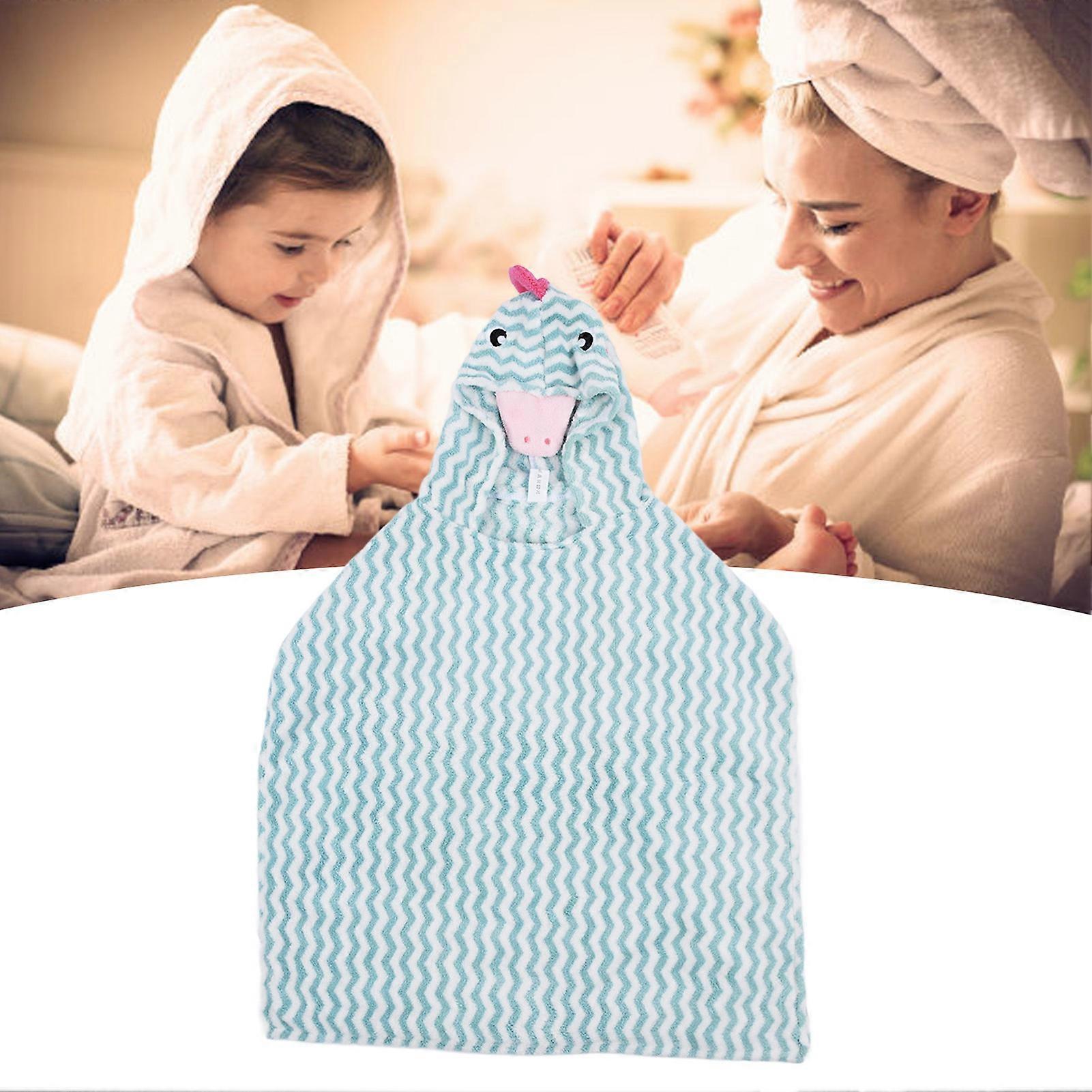 Hooded Cloak Towel Bathrobe Wrap Robes Coral Velvet For Kids Toddler ...