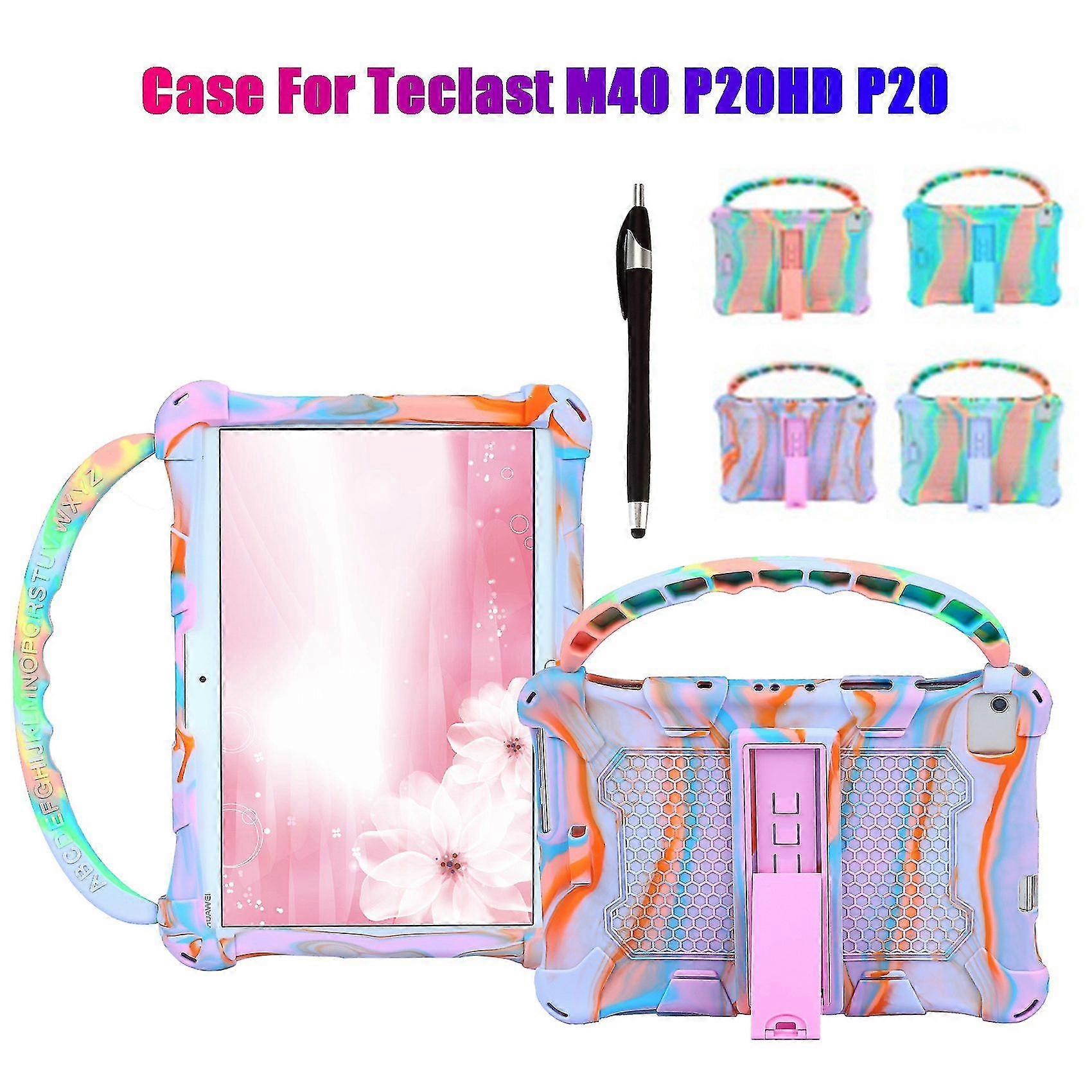 Case for M40 P20HD P20 10.1 Inch Tablet Silicone Case Tablet Stand with ...