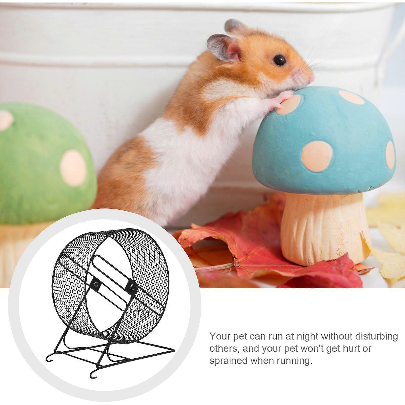 Hamster Running Wheel Toy with Bracket Mute Running Wheel for Hamster ...