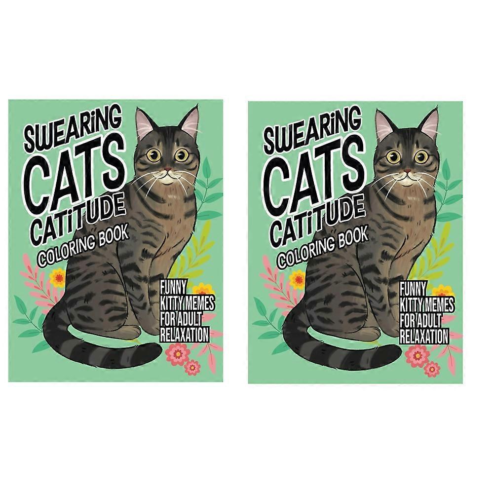 Swearing Cats Cat Coloring Book Drawing Handmade Coloring Drawing ...