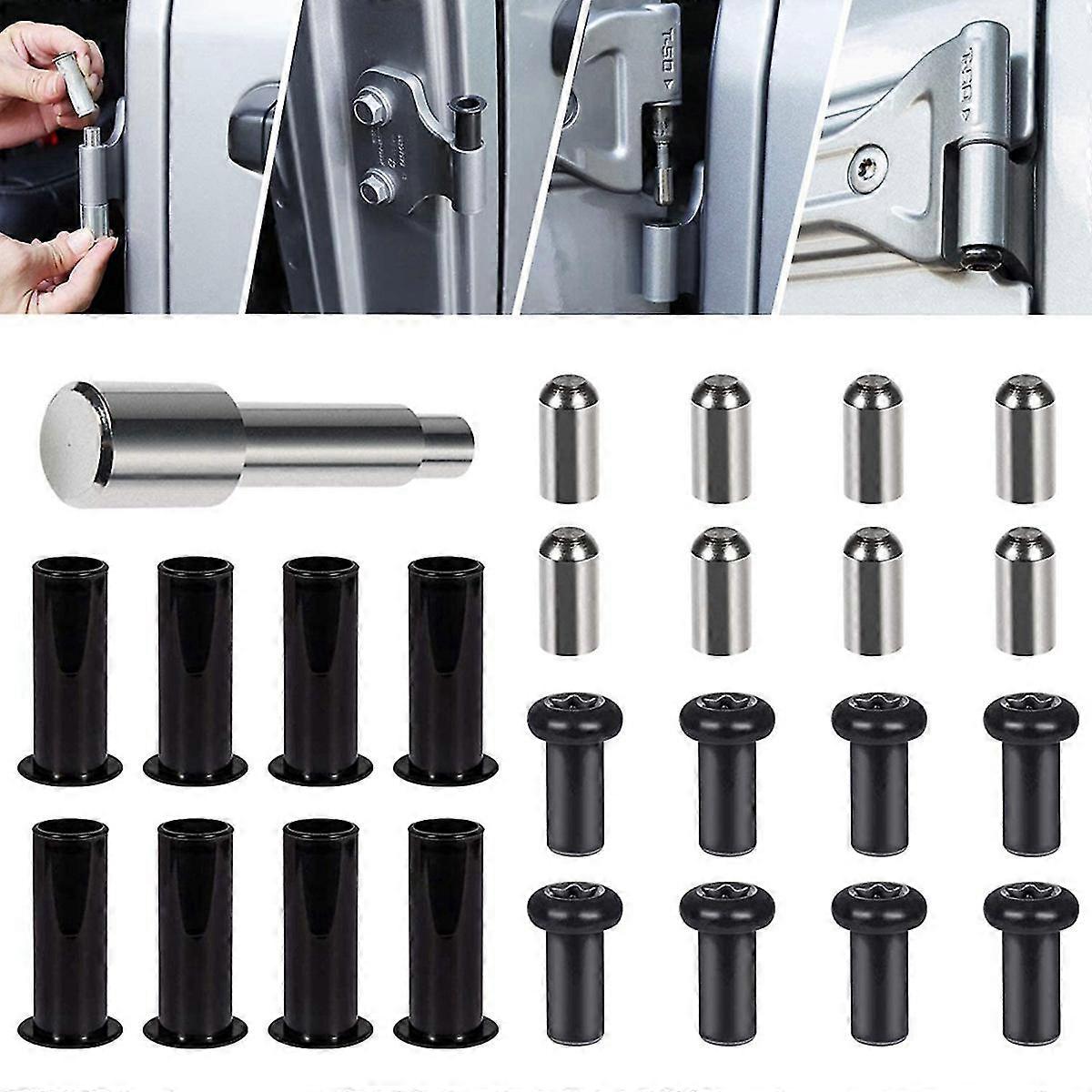 Door Pin Guides & Door Hinge Nuts For Jeep Jk Jl 2007-2020 25 Pcs ...