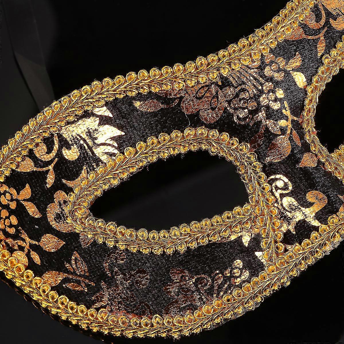 Men's Masquerade Mask Costume Prom Party Half Face Lace Halloween Ball ...