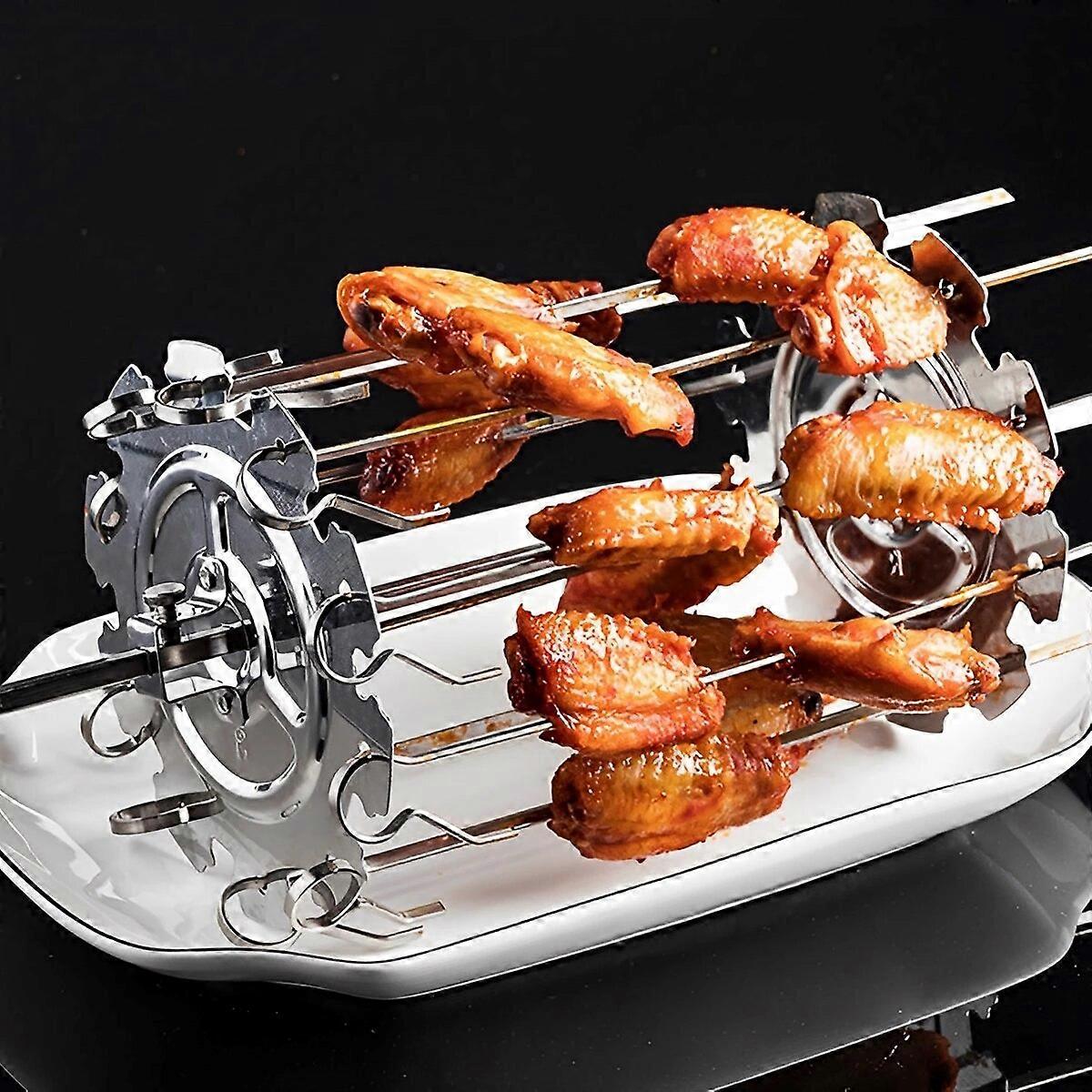 Oven Grill Cage Stainless Steel Meat Skewer Cage Non-Stick Kebab Maker ...