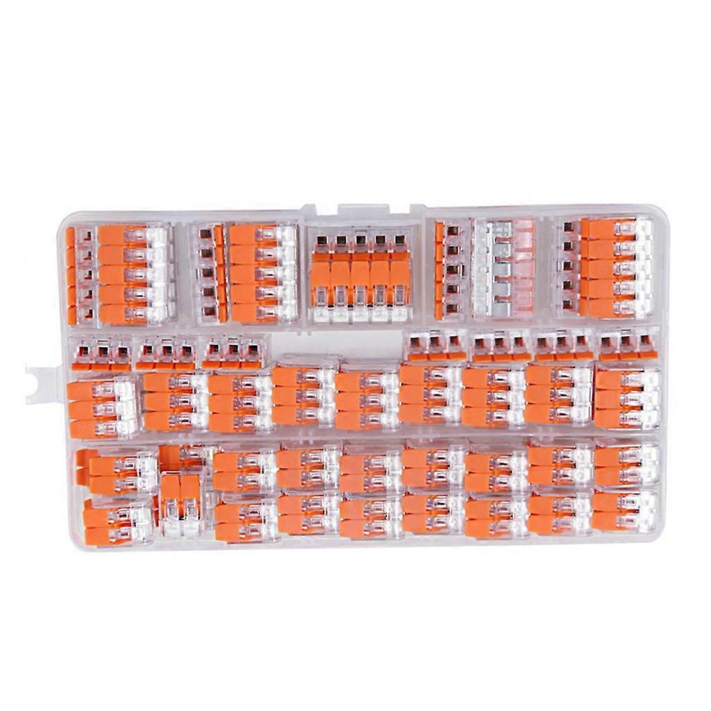 75Pcs Lever Wire Connectors 2 Port 3 Port 5 Port Electric Cable Clamp ...