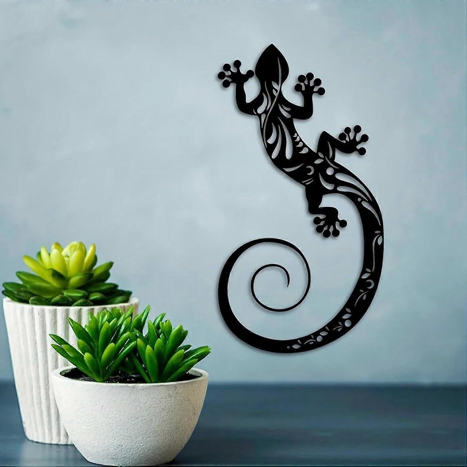 Metal Gecko Wall Decor, Metal Lizard Wall Decor, Salamander Wall Art ...