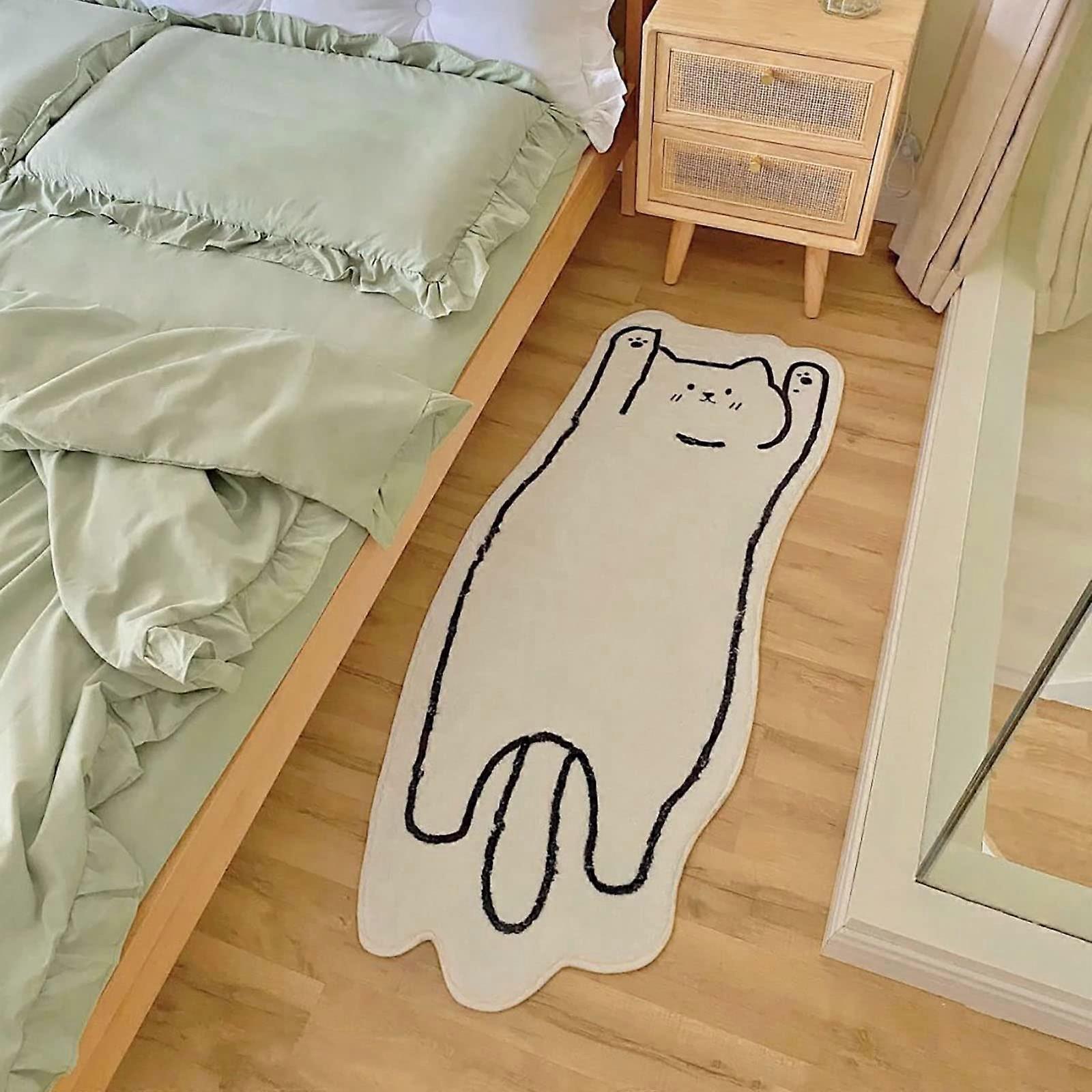 Washable rug for bedroom 40 x 120 cm, cute and funny children's rug ...
