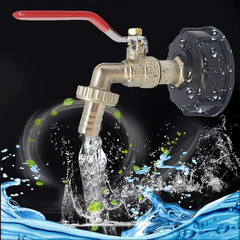 1000l Tank Tap, S60X6 IBC Drain Tank Adapter, 1/2 Inch Tap Outlet ...