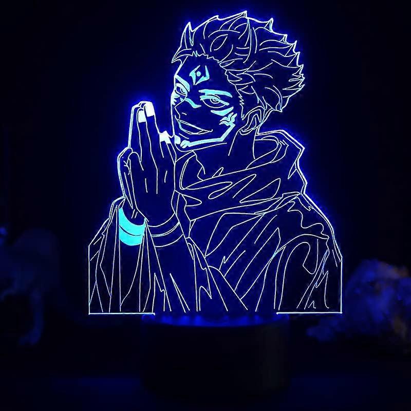 SBSG Jujutsu Kaisen Gojo 3D Illusion Night Light Lamp Smart Touch, RGB ...