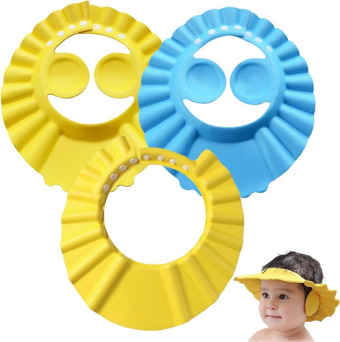 Child Bath Visor, 3Pcs Child Shower Visor, Child Shower Hat, Baby Bath ...
