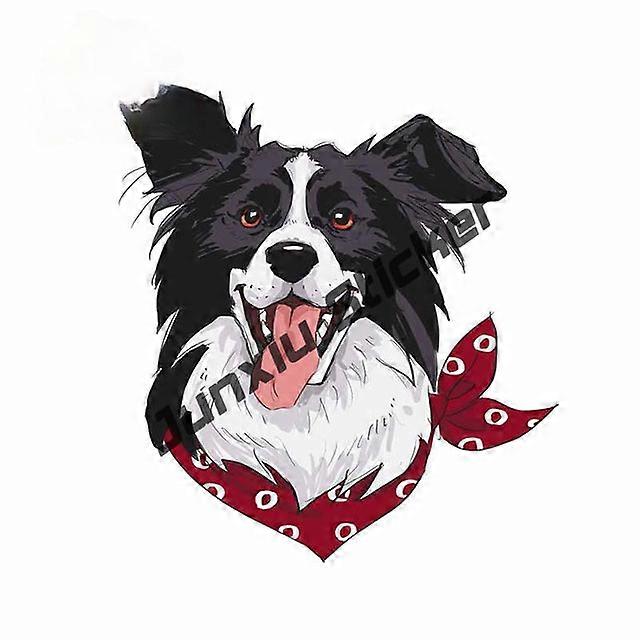 Border Collie Bumper Sticker Smiling Border Collie Vinyl Decal Dog ...