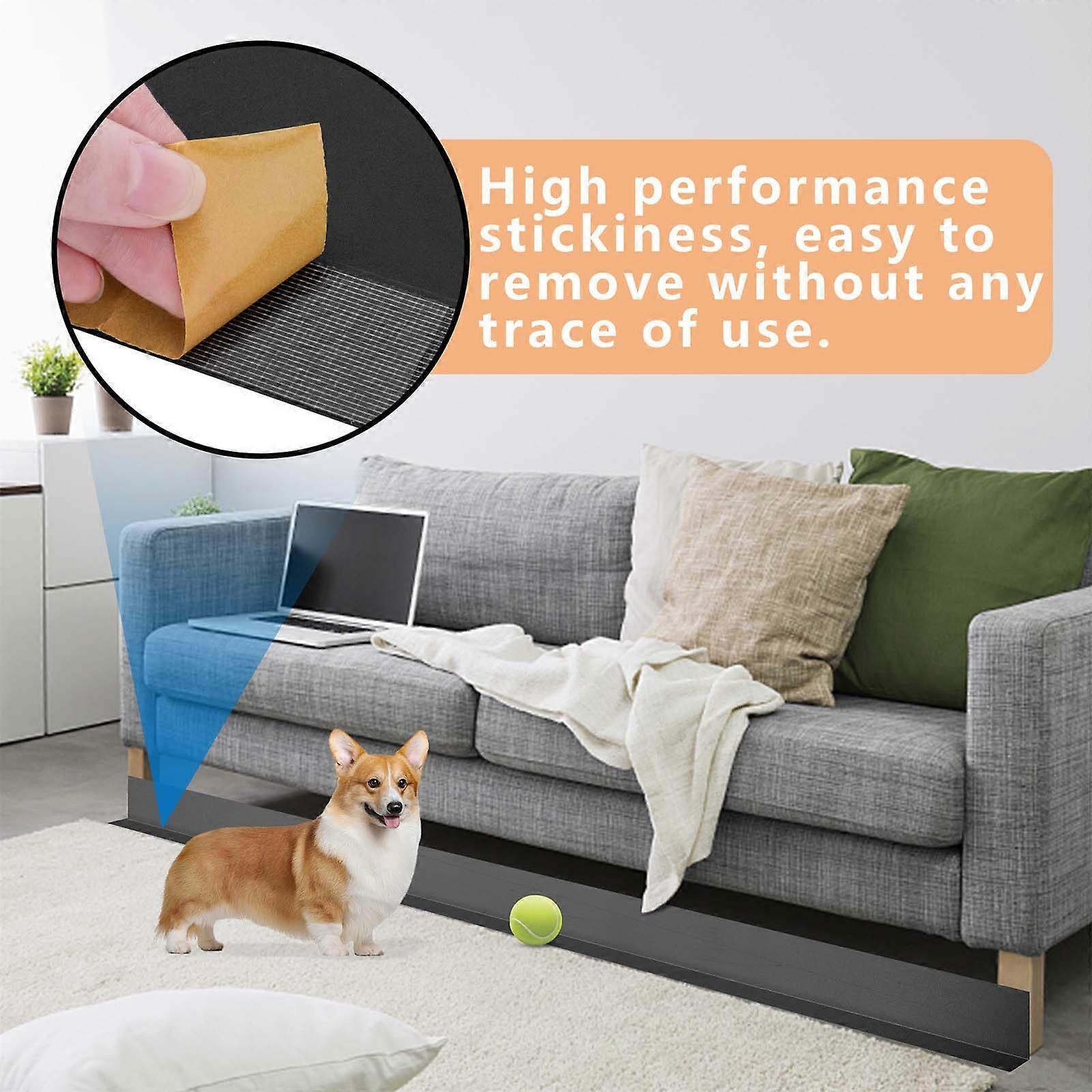 2pcs Cuttable PVC Under Couch Blocker, Self-Adhesive Gap Bumper Under ...