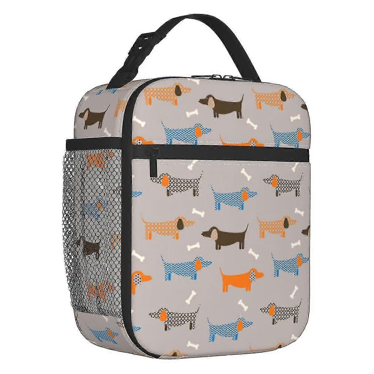 Dachshund Dog Lovers Insulated Lunch Bag For Outdoor Picnic Animal ...