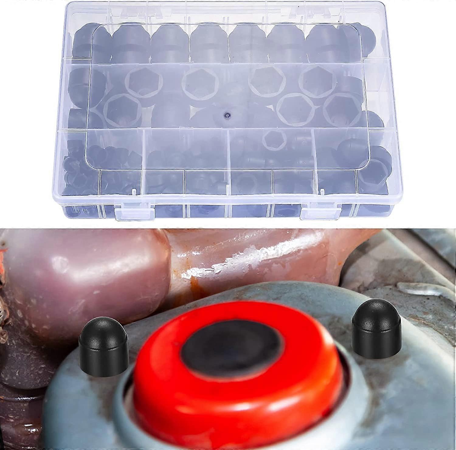 145 Pcs Screws Bolt Covers Caps,Hex Head Dome Bolt Covers,Plastic Bolt ...