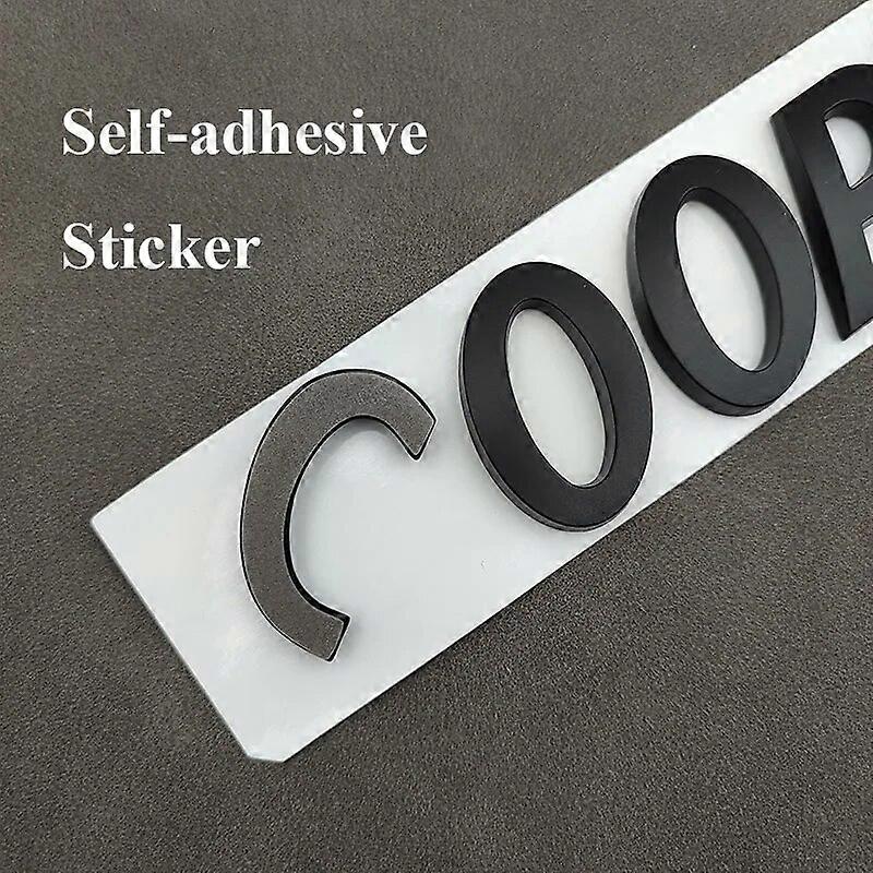 Car Interior 3d ABS Logo Cooper S Emblem Letters Nameplate Car Trunk ...