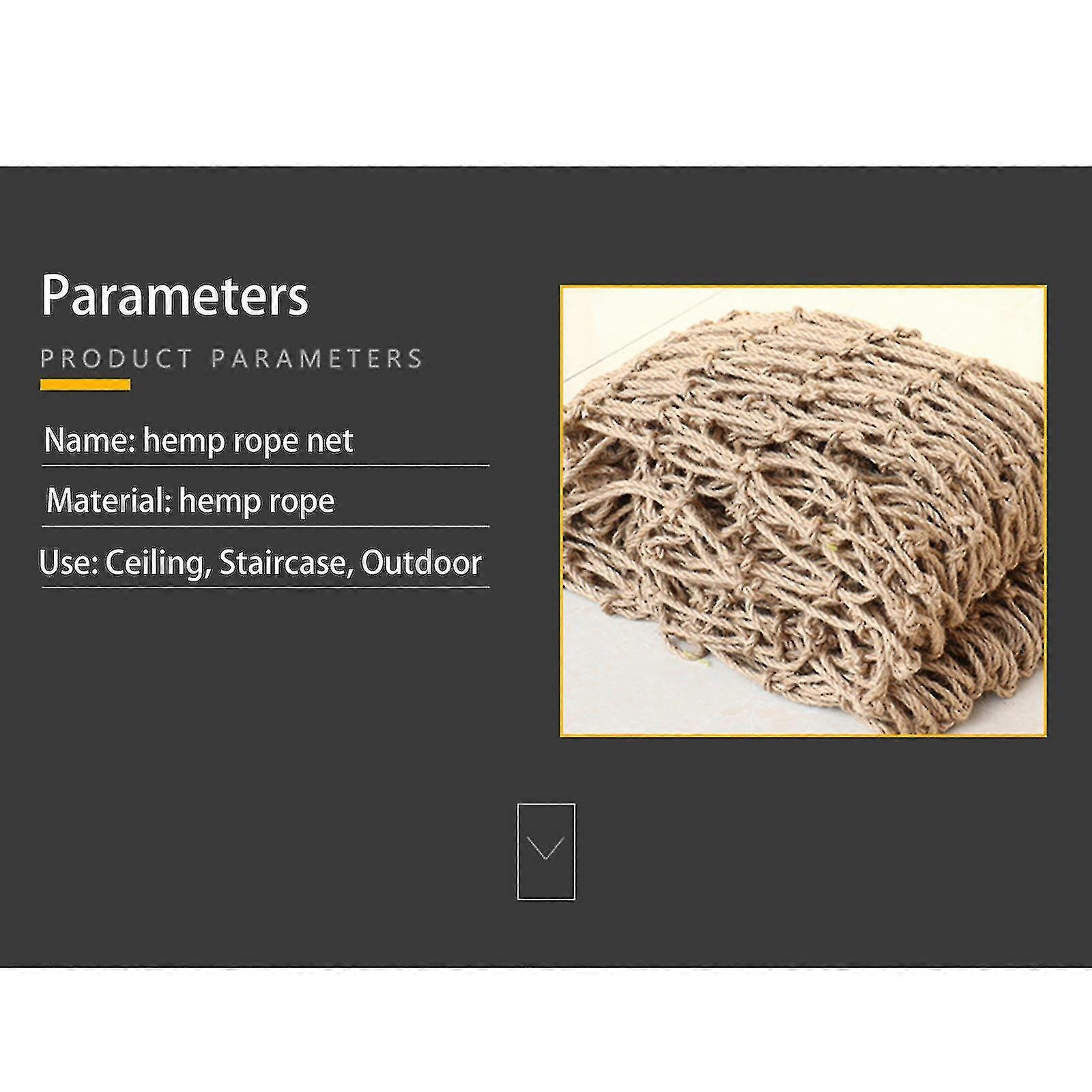 Natural Jute Rope Trellis Netting For Climbing Plants, Plant Support ...