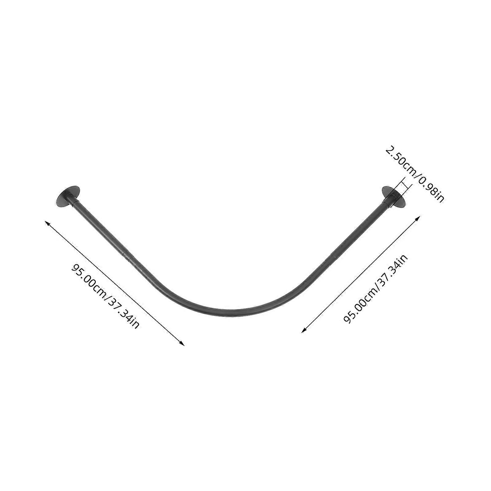 Curved Shower Curtain Rod Adjustable Arched Curved Shower Curtain Rod ...