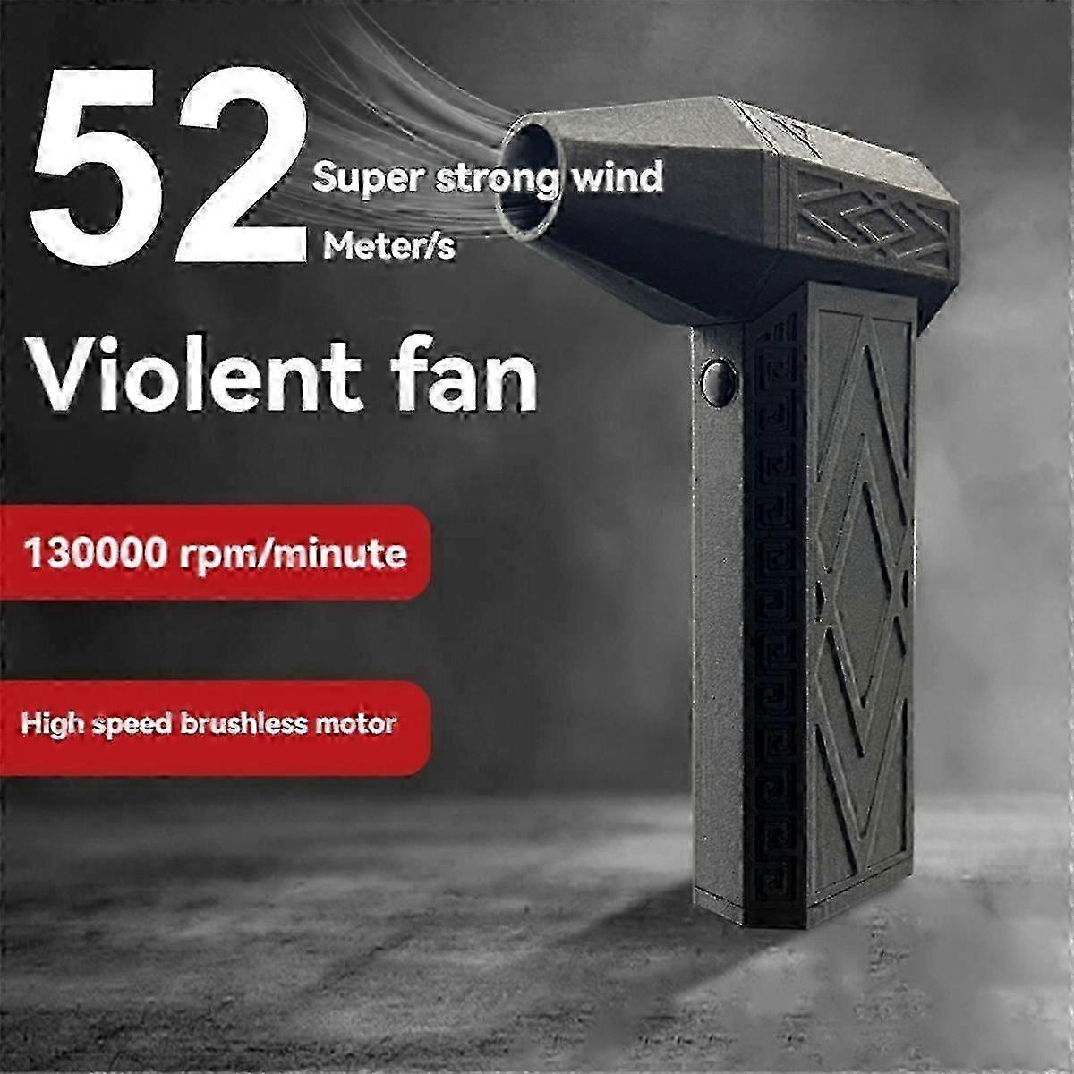 Turbo Jet Fan 130,000RPM Mini Turbo Jet Fan 3-Speed Adjustable Wind ...
