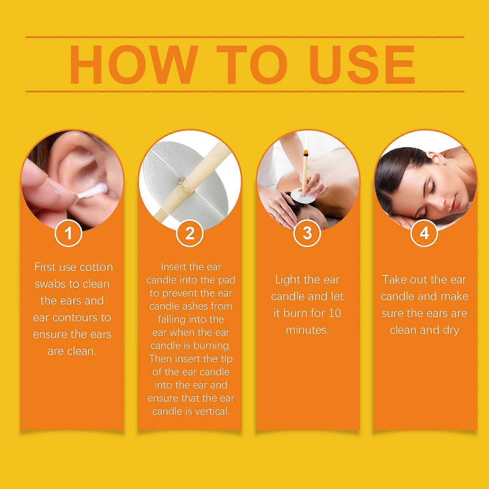 Ear Candle Set For Soothing And Gentle Ear Cleansing Nourishing Care ...