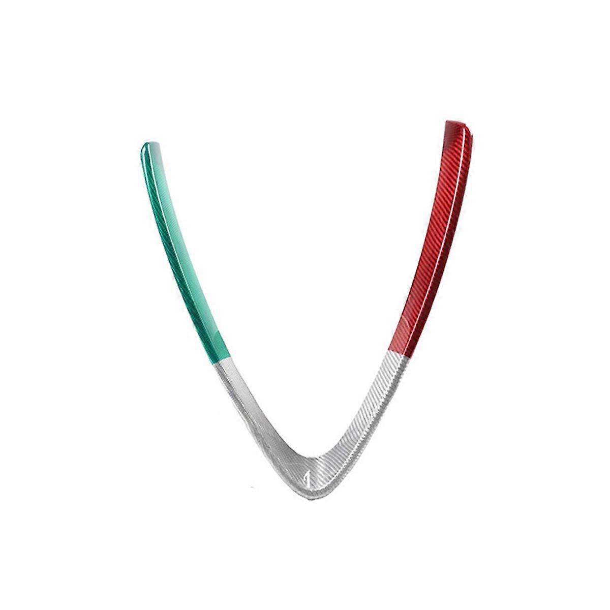 Real Carbon Fiber Car Front Grill Frame Circle Cover Trim & V-Shaped ...