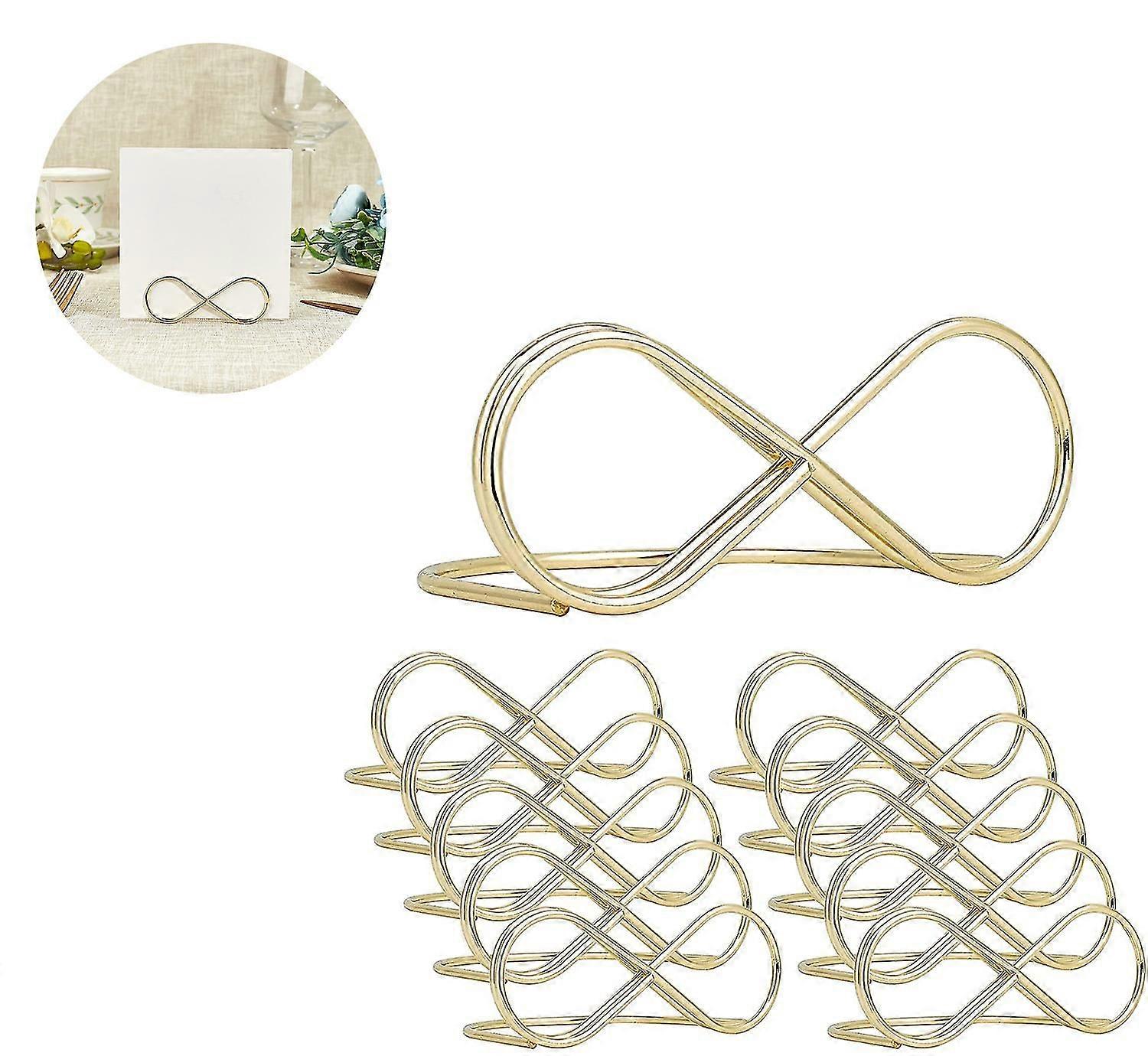 10 Position Card Holder Gold Unlimited Message Holder Table er Stand ...