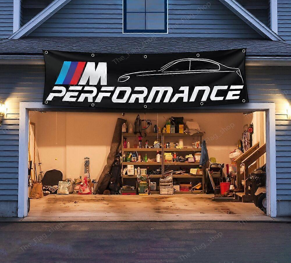 BMW 2x8 ft M Performance Banner Flag Car Racing Show Garage Man Cave ...