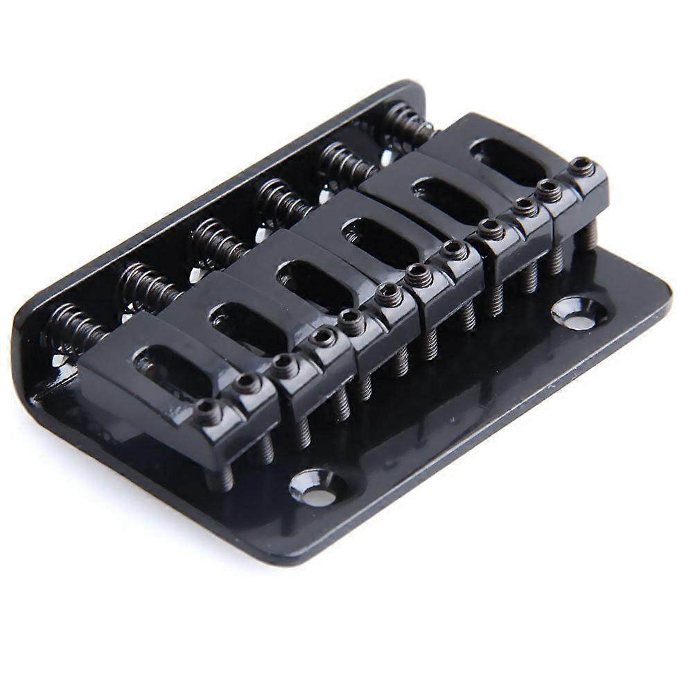 6 Saddle Hardtail Bridge Top Load 65mm Electric Guitar Bridge (Black ...
