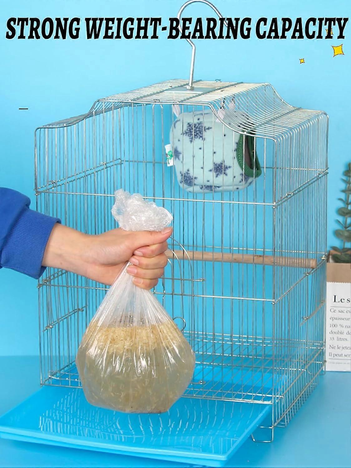 Disposable Bird Cage Liners Clear Plastic Parakeet Cage Liner Bag - 100 ...