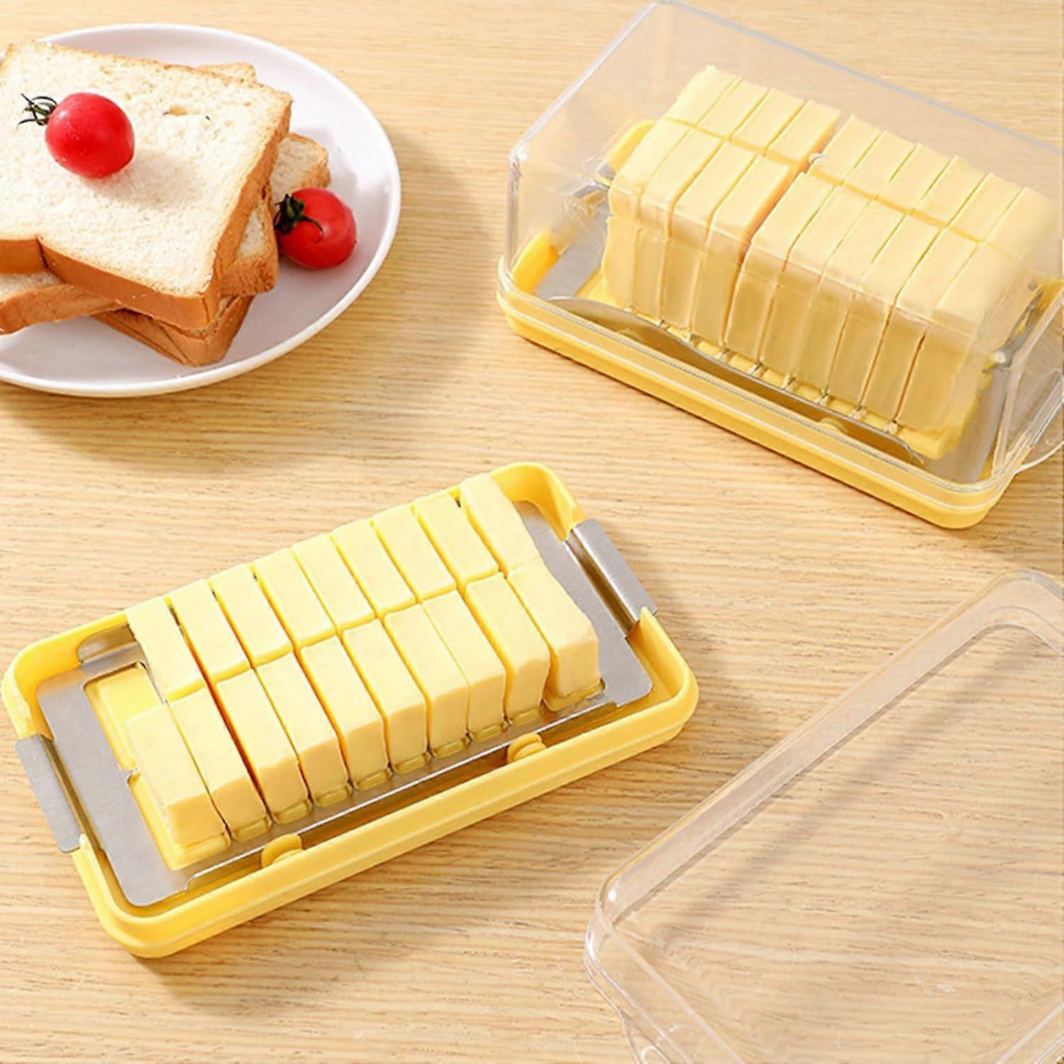 Butter Cutter Box - Transparent Butter Container and Cutting Tool for ...