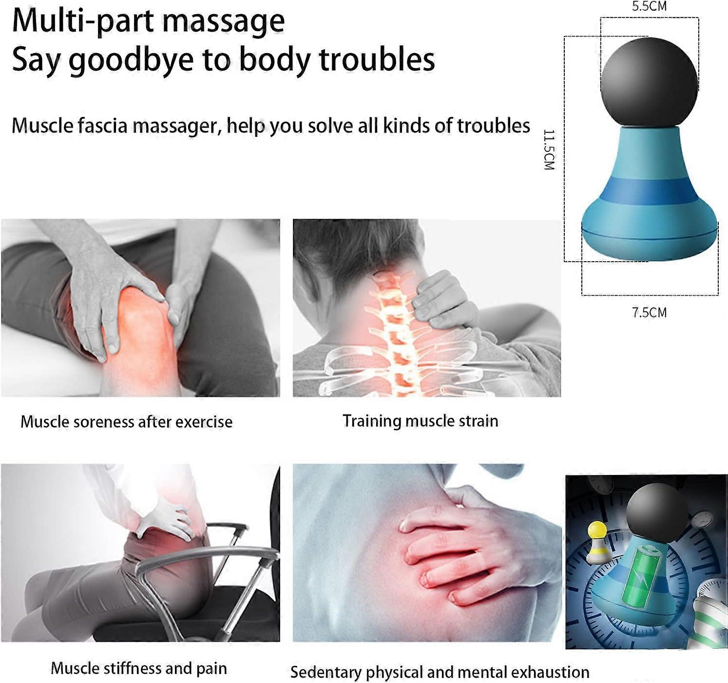 TTMA Mini Massage Gun, Massage Gun, Powerful Hand-Held Deep Tissue ...