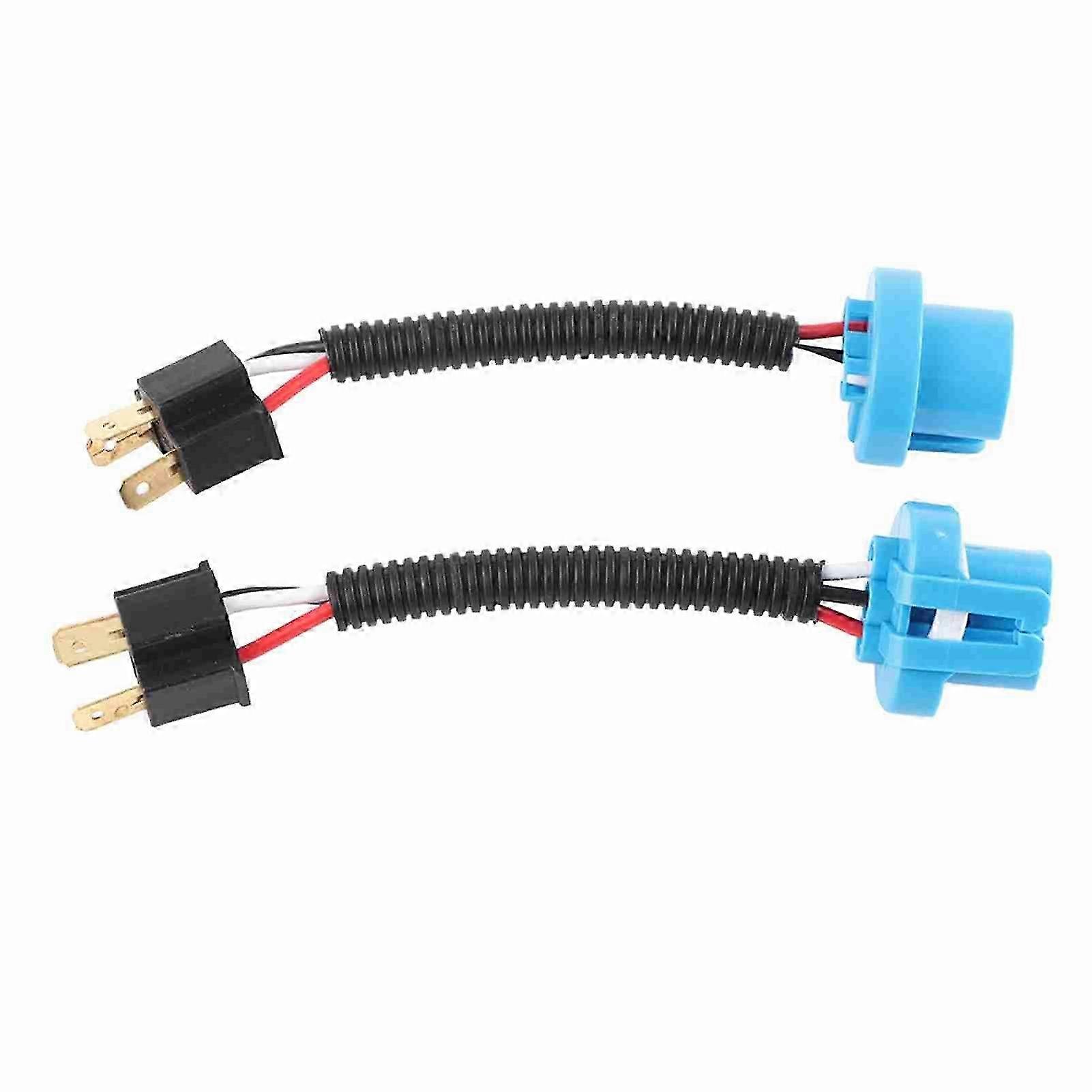 Headlight plug adapter for 9007 to H4 - 2pcs male to female cable ...