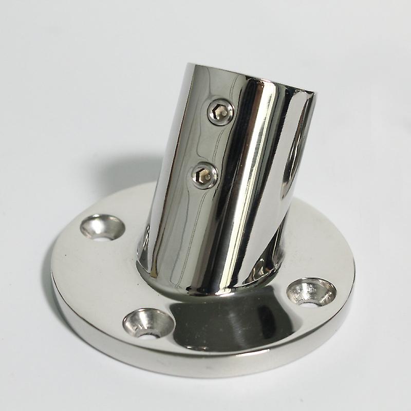 Hand Rail Base, 60 Degree 316 Stainless Steel Silver Round Stanchion ...