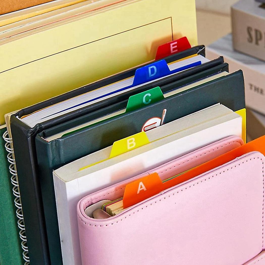 50 Pcs Index Card Guide Set Alphabet Sticker Index Card Dividers Self ...