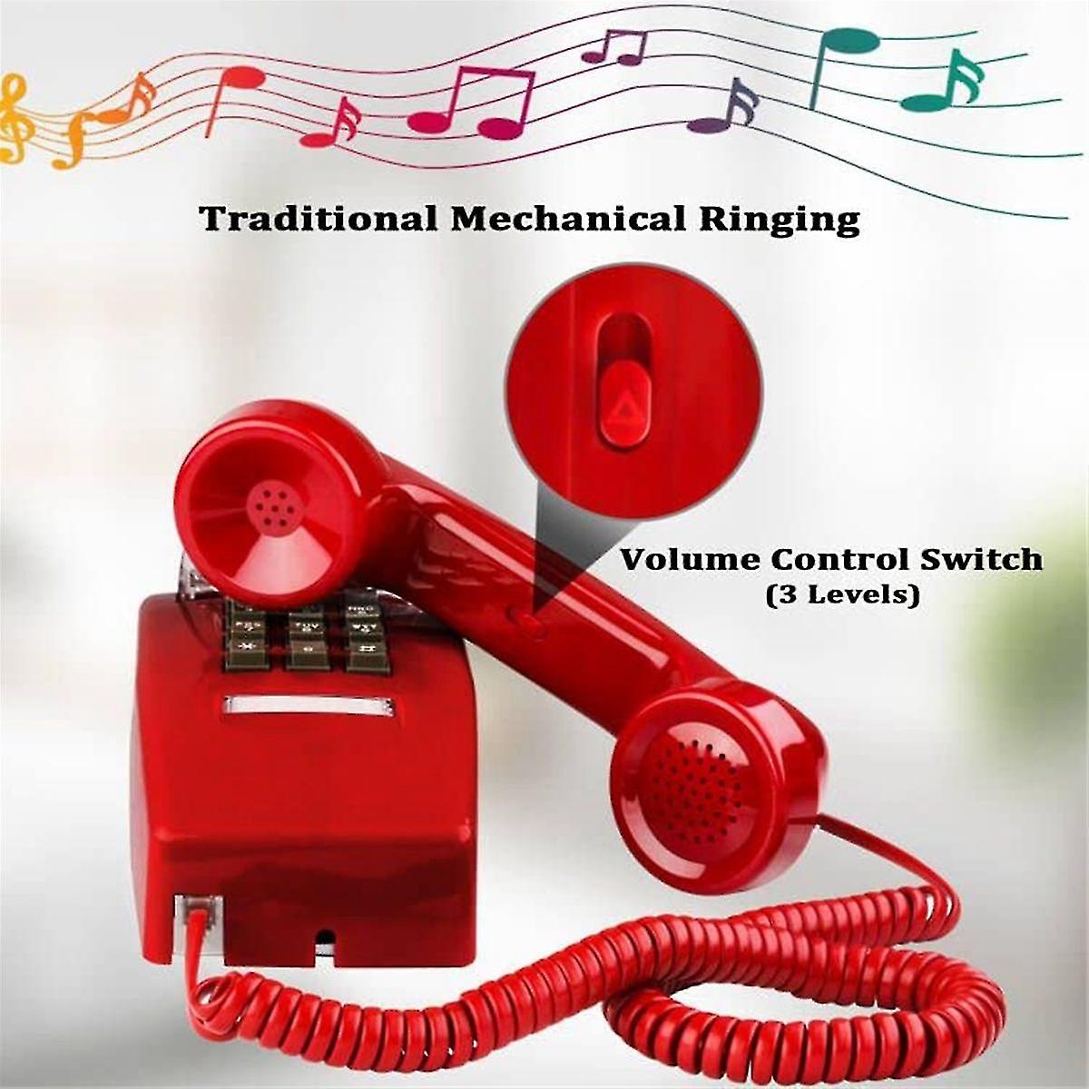 Classic Wall Phones For Landline With Mechanical Ringing, Single Line ...