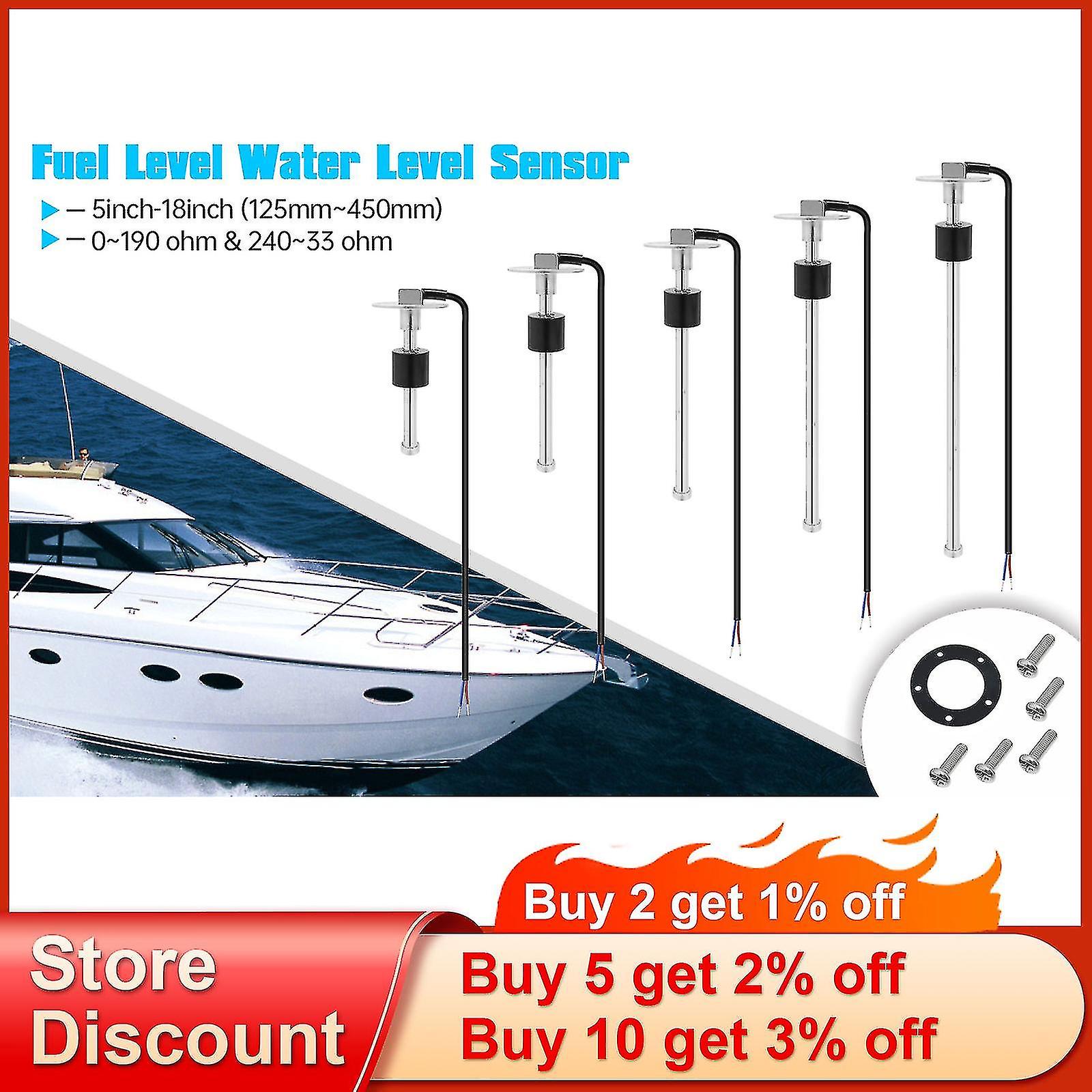 100mm ~ 1000mm Water Fuel Level Gauge Sensor 0~190 240~33 Ohm Marine ...