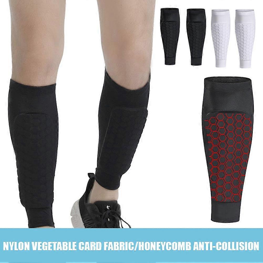Leg Sleeves Shin Guards Shockproof Honeycomb Nylon Support Sock Shin ...