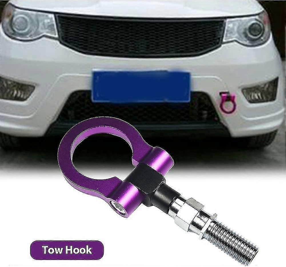 Universal Car Tow Hook Towing Ring Kit, Aluminum Alloy Universal Anti ...