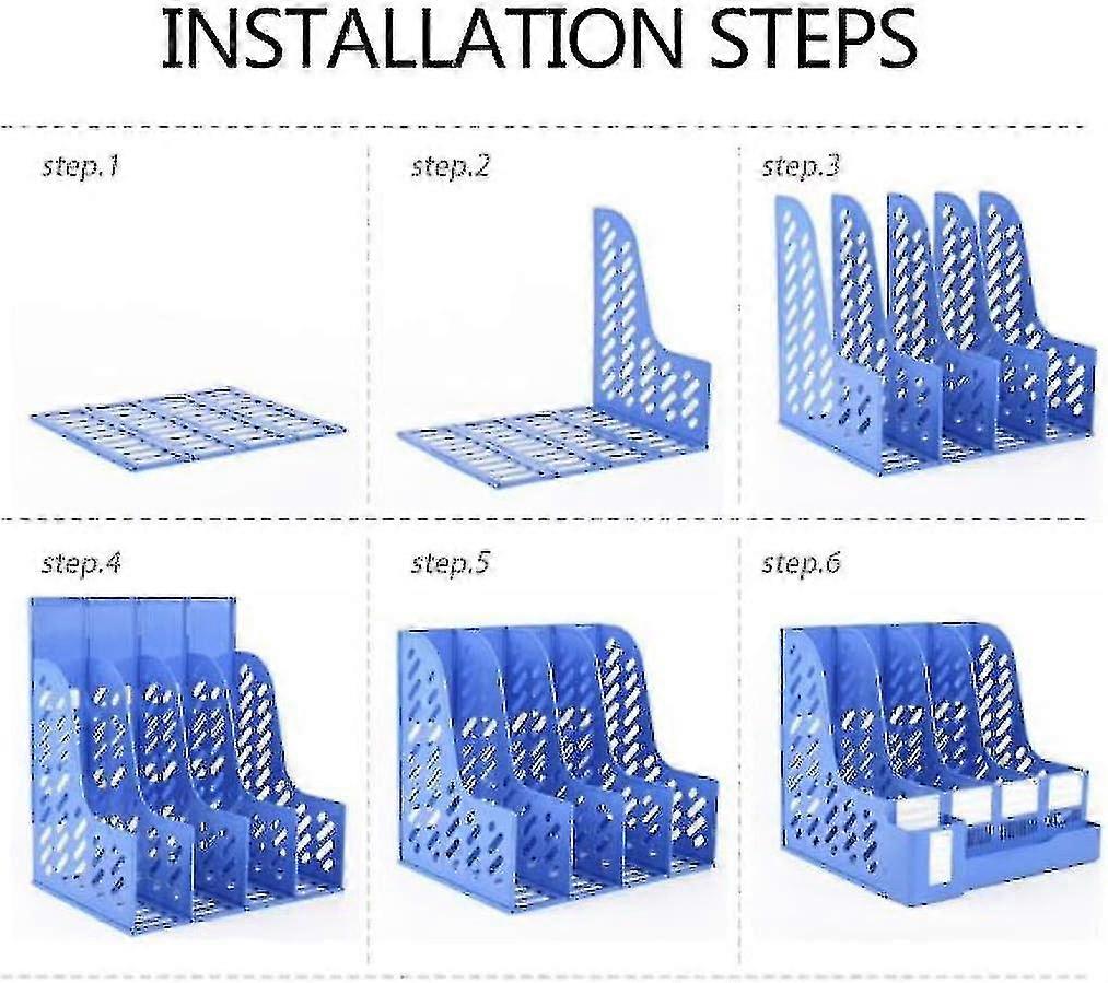 Desktop File Manager Thickened File Shelf File Receiving Box, General ...
