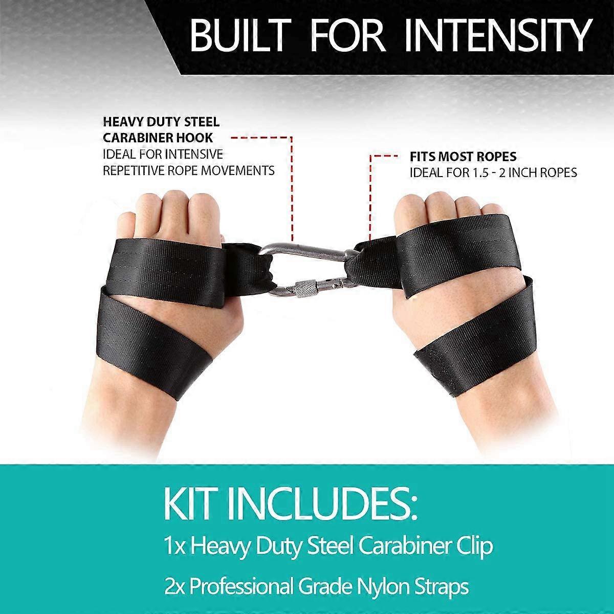 Fitness Battle Rope Anchor Strap Kit,Heavy Duty Reinforced Straps,for Gym Fitness Workout ...