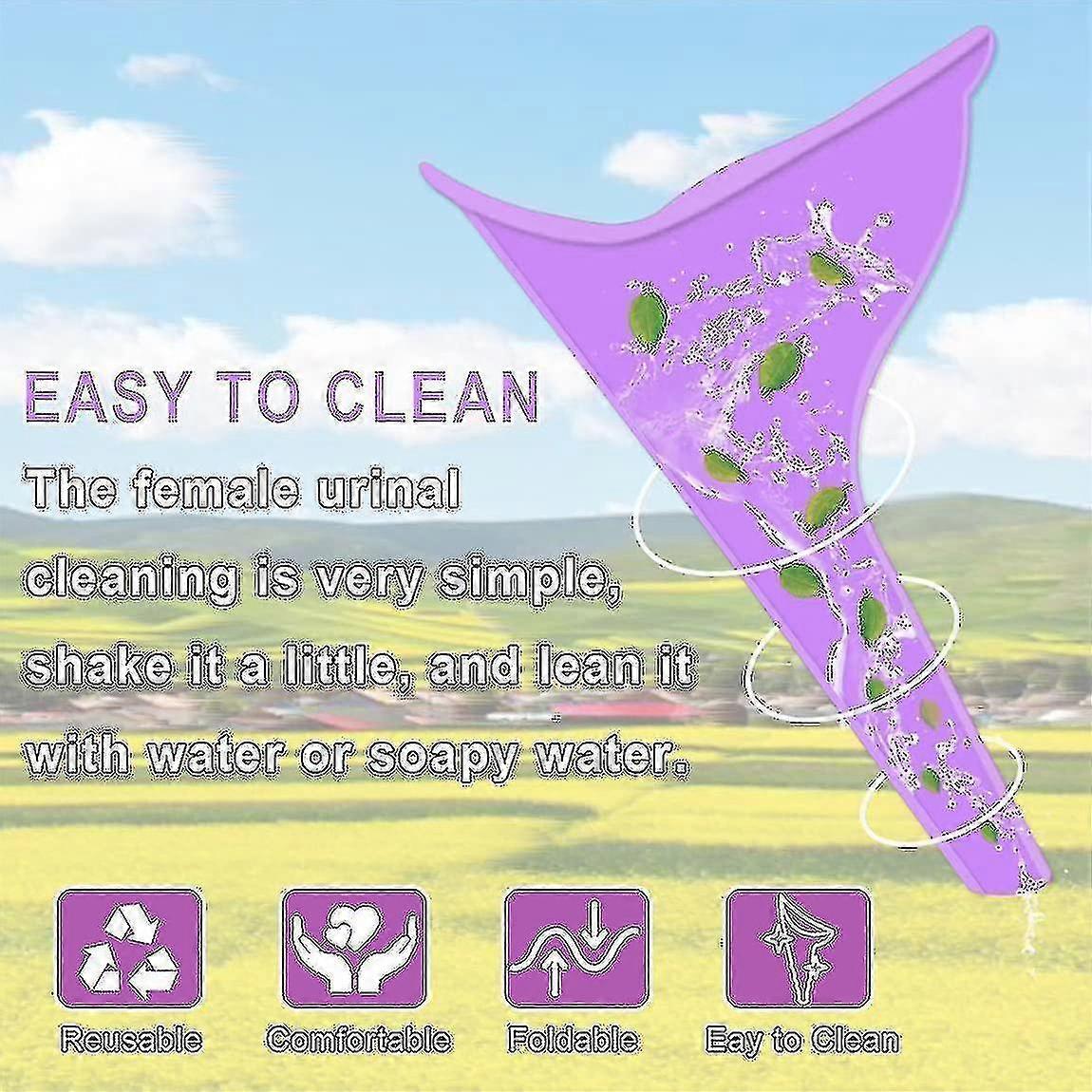 Reusable Female Urination Device, 5 Pcs Urinal Funnel For Women - Standing Up Pee Funnel For ...