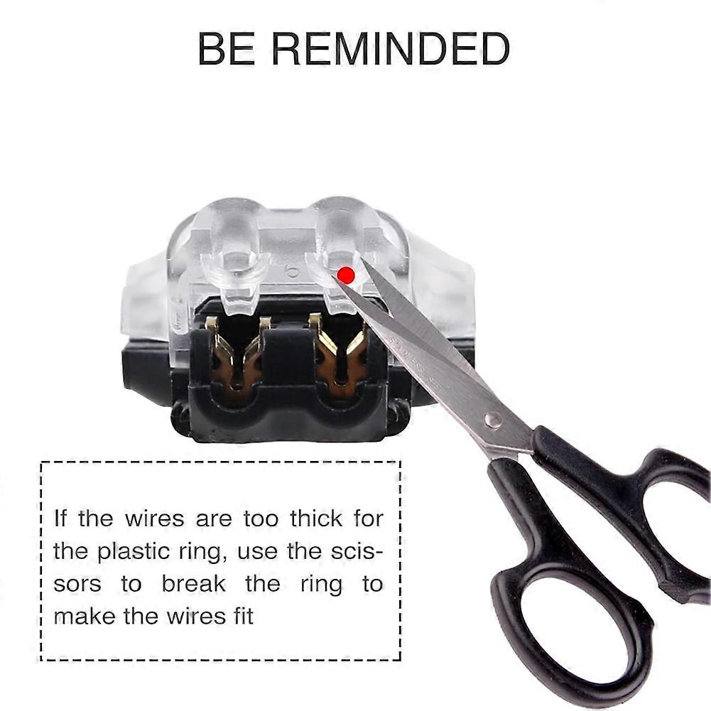T Tap Wire Connectors for 14-18 AWG Wires, No Wire Stripping 3 Way Wire ...