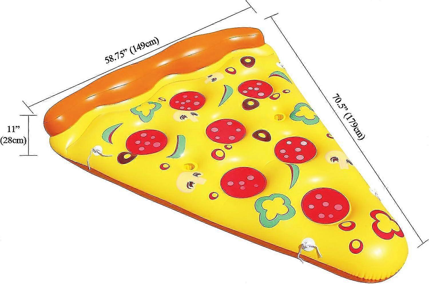 Giant Inflatable Pizza Slice Pool Float, Fun Pool Floaties, Swim Party ...