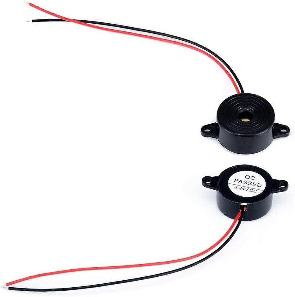 Electronic Buzzer DC 3-24V 85dB Electronic Sound Alarm Buzzer 12v Siren Alarm System with 110mm ...