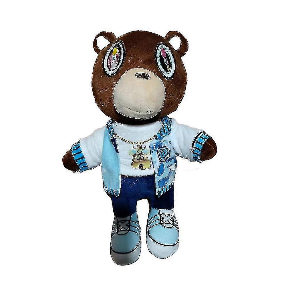 Kanye Teddy Bear Cute Plush Toy Stuffed Doll West Graduation Teddy Bear ...