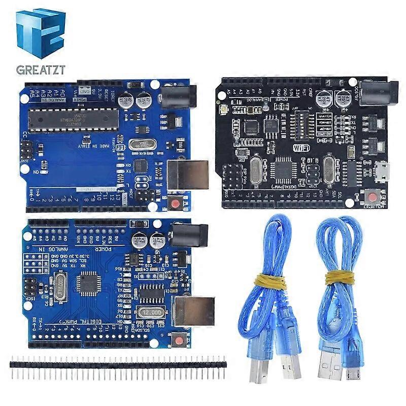 UNO R3 Box ATMEGA16U2 / UNO+WiFi R3 ATMEGA328P Chip CH340G For Arduino UNO R3 Development Board ...