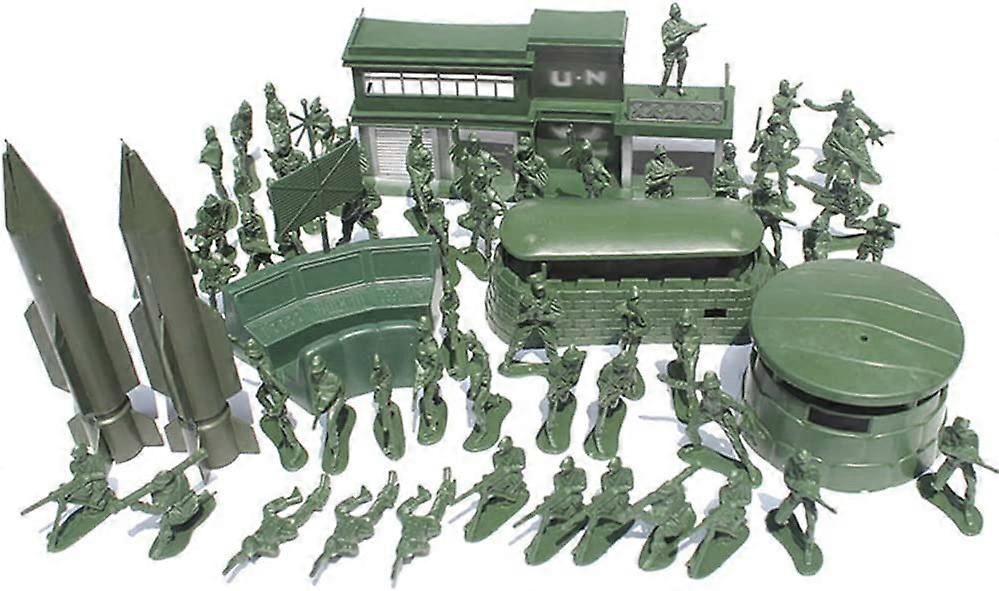 56 Pieces Army Action Figures Set, Military Play Set with Soldiers ...