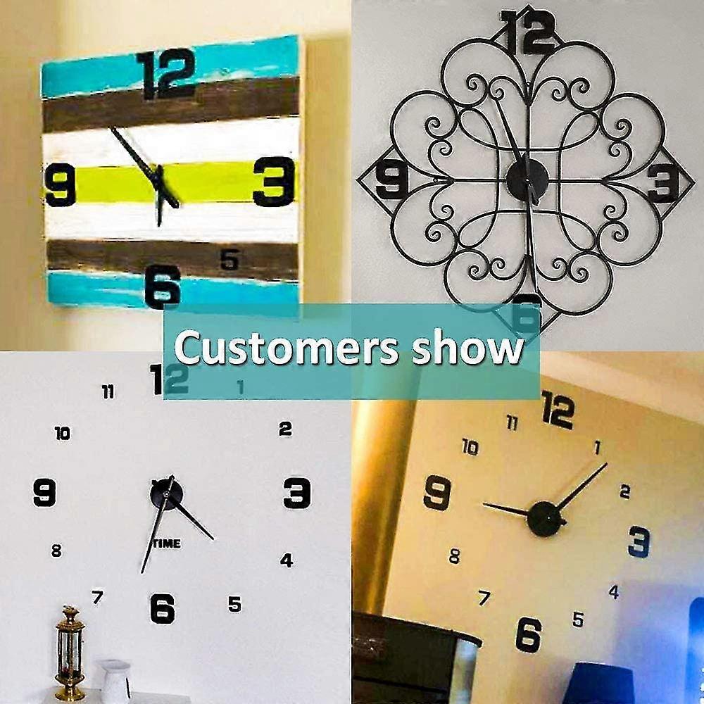 Modern Frameless Diy Wall Clock Large 3d Wall Watch Mirror Numbers For ...