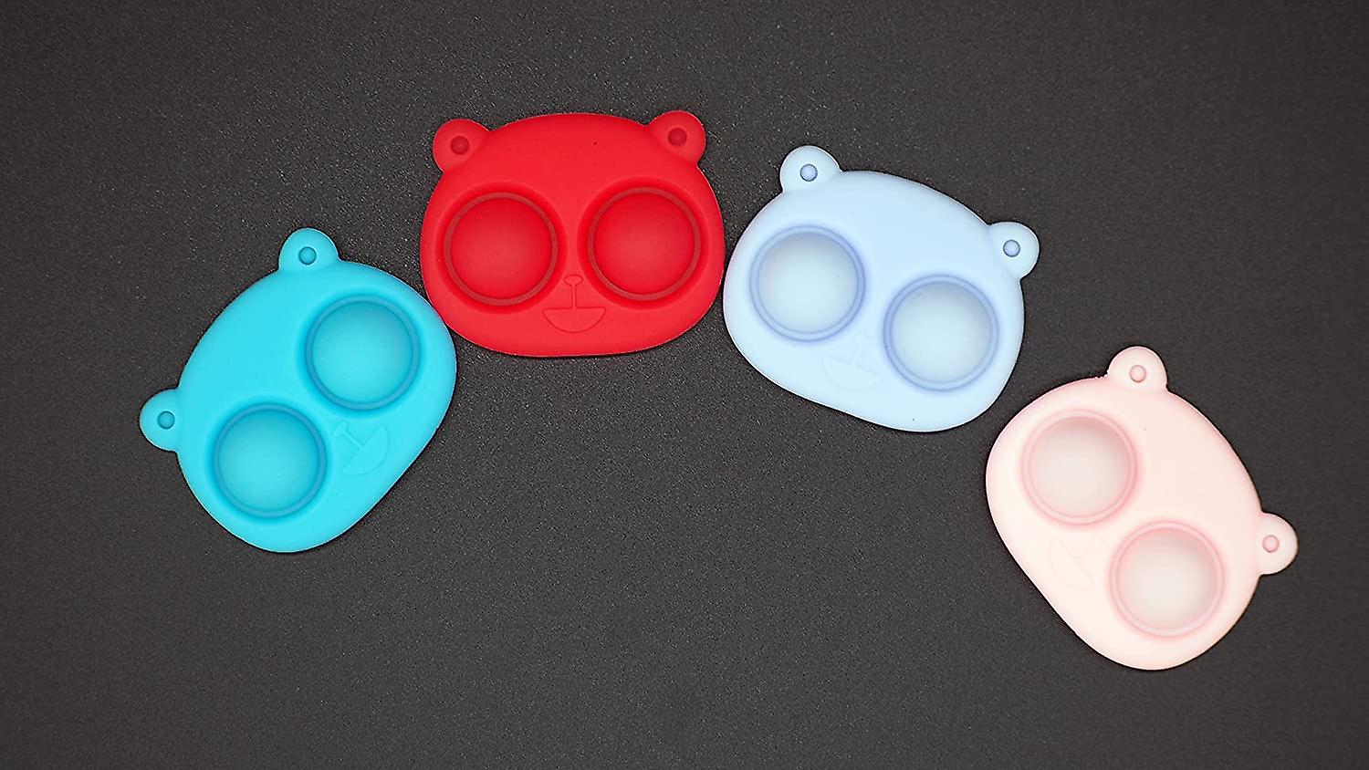 Bubble Fidget Toy Keychain Sensory Fidget Toy Cute Bear Stress Relief ...