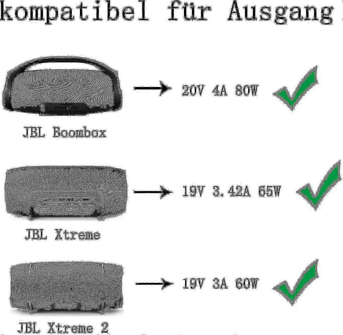 90w Charger For Jbl Boombox,boombox-2,xtreme,,xtreme-2,bar Studio ...